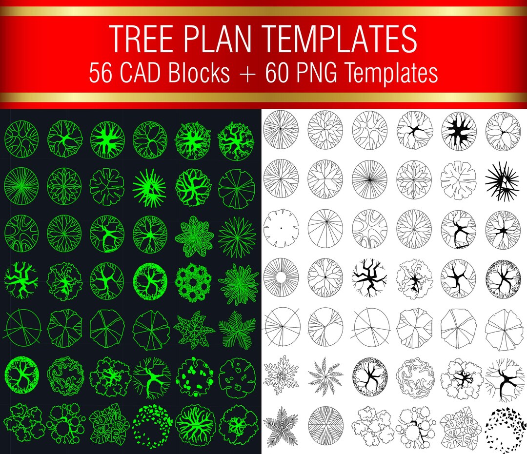 Tree Plan PNG Templates | Autocad Tree Plan DWG File | Landscape ...