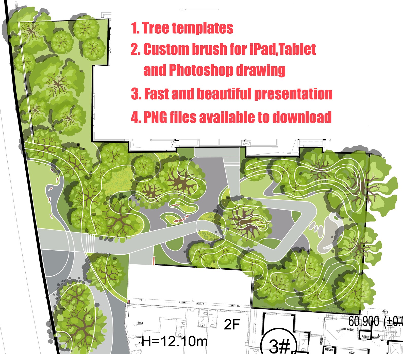 Landscape Tree Plan PNG Images, Landscape Tree Plan Symbol , Tree, Tree ...