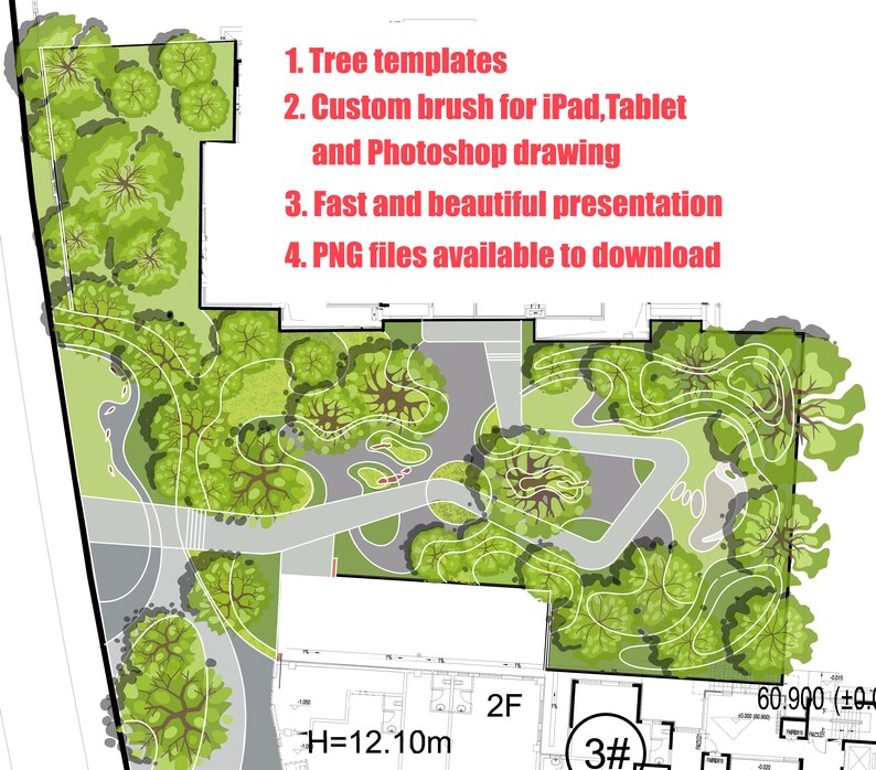 Landscape Tree Plan PNG Images, Landscape Tree Plan Symbol , Tree, Tree ...