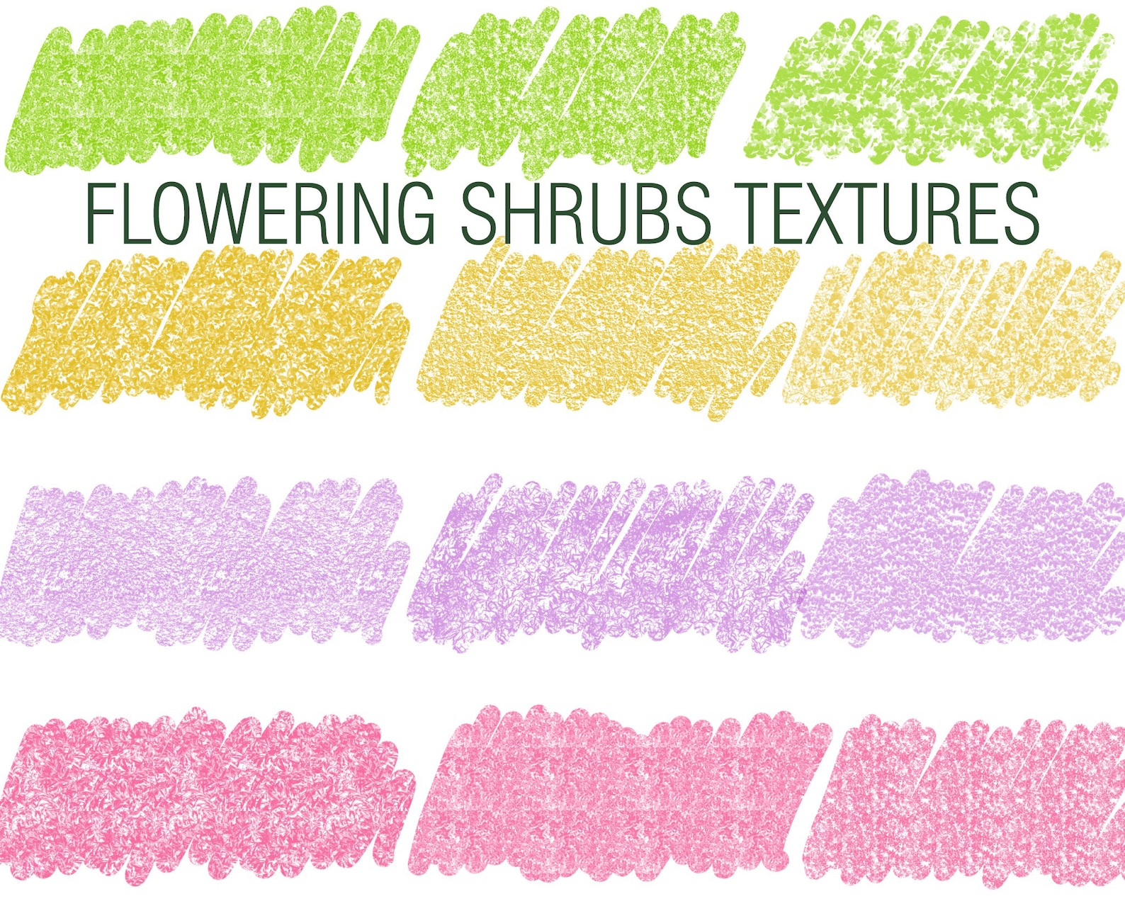 Procreate Brush Set 4, Procreate Tree Stamp, Grass Brush, Shrubs Brush ...