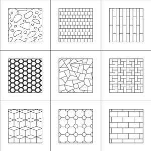 Paving Pattern CAD Blocks | Landscape Architecture DWG Autocad Symbols ...
