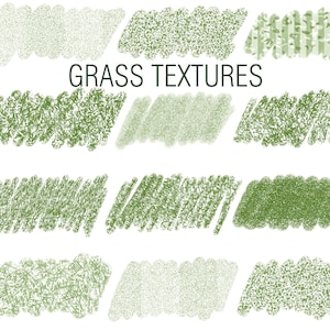 Procreate Brush Set 4, Procreate Tree Stamp, Grass Brush, Shrubs Brush ...