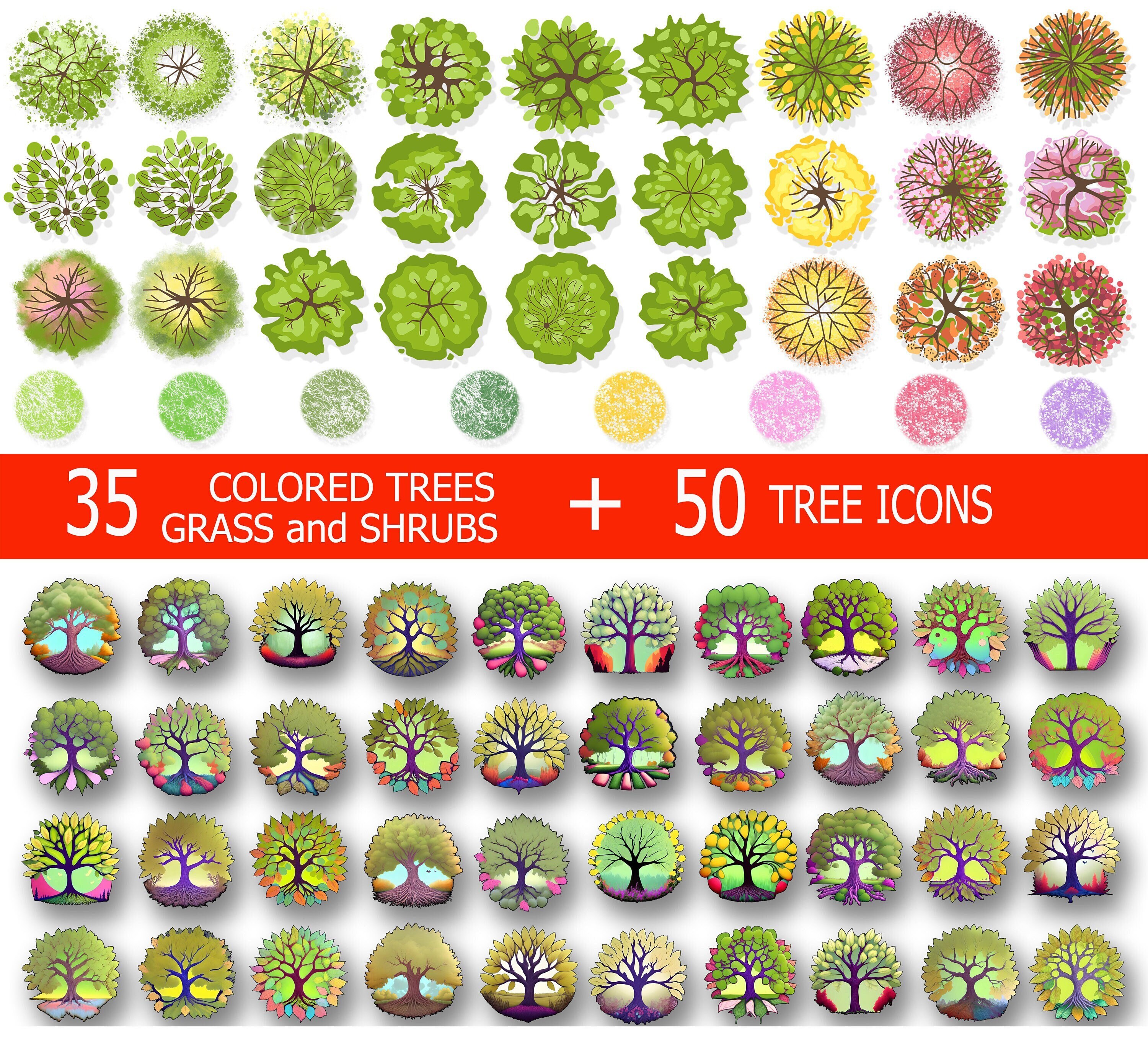 Tree Top View PNG, Tree Plan View PNG, Tree Plan PNG Symbol, Tree ...