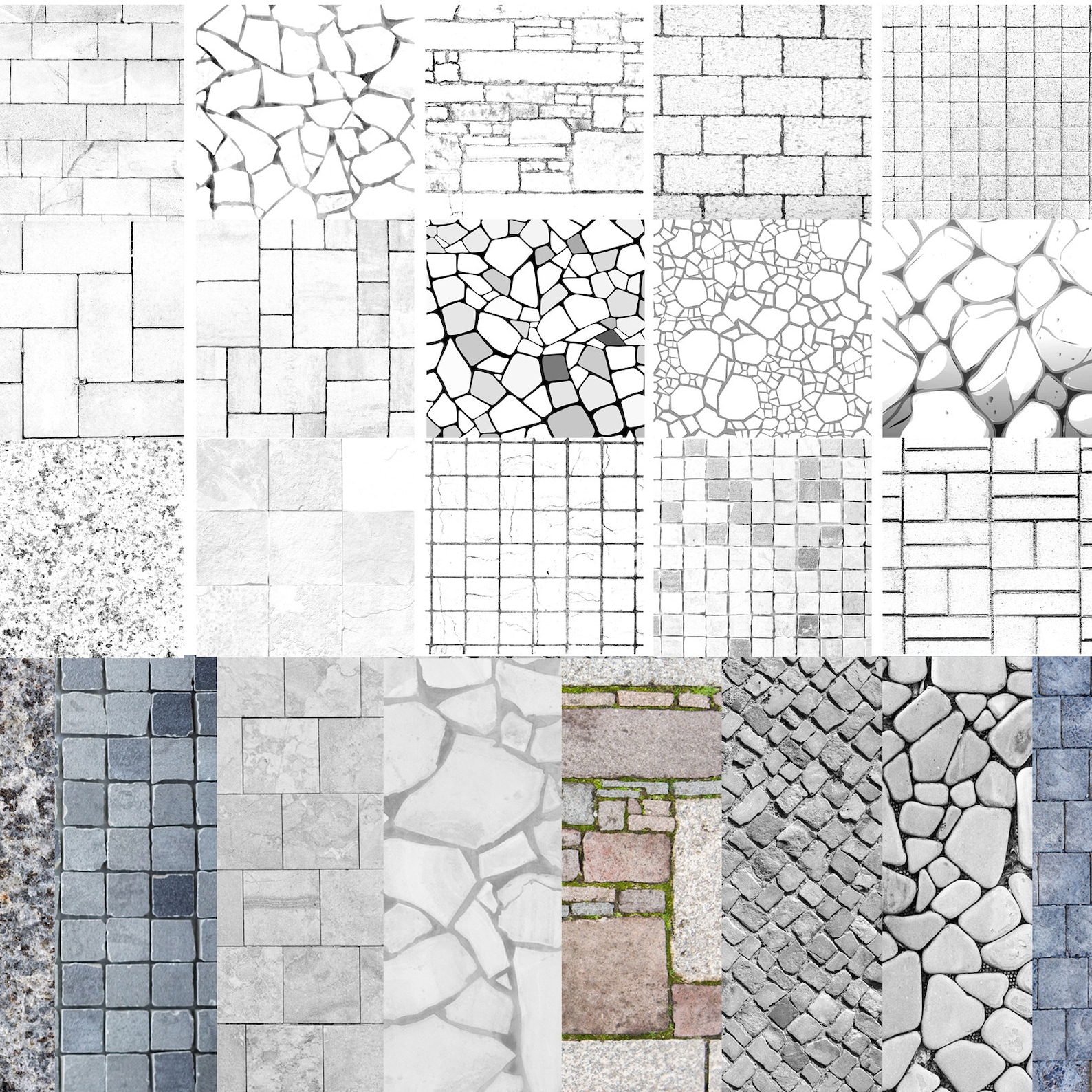 Landscape Design Texture Pack, Tree Plan View, Landscape Design, Grass ...