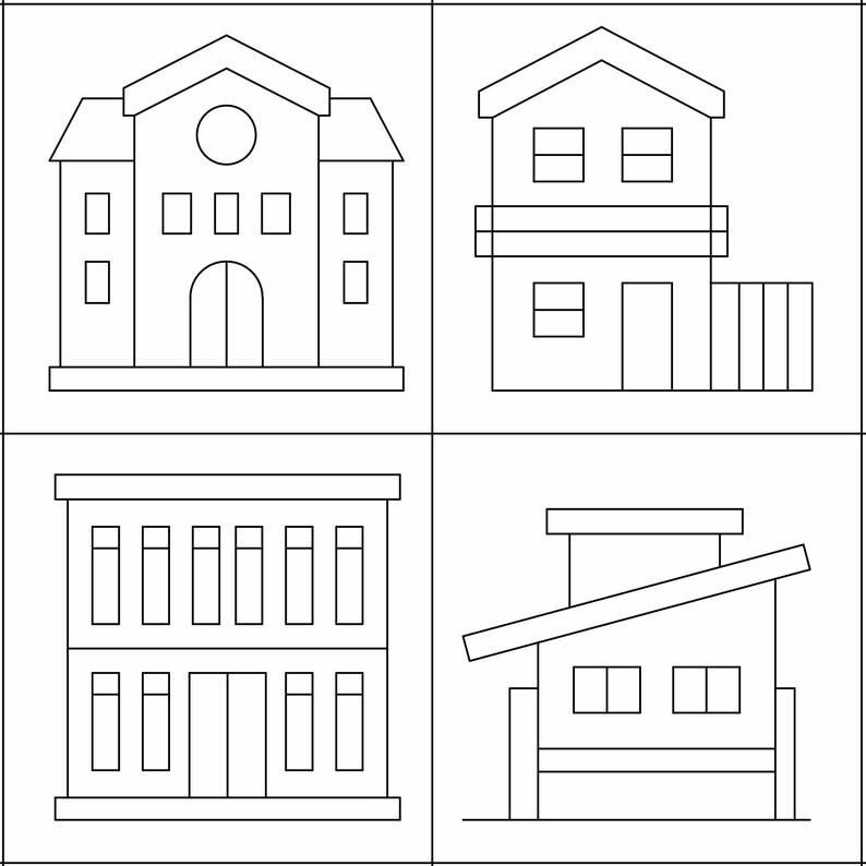 House Facade CAD Blocks | Residential Elevation DWG Files for Autocad ...