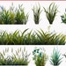 Grass Illustration PNG Bundle: Landscape Clipart, Brush Stamps (digital ...
