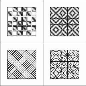 CAD Geometric Pattern Pack | DWG Seamless Vector Blocks for Architects ...