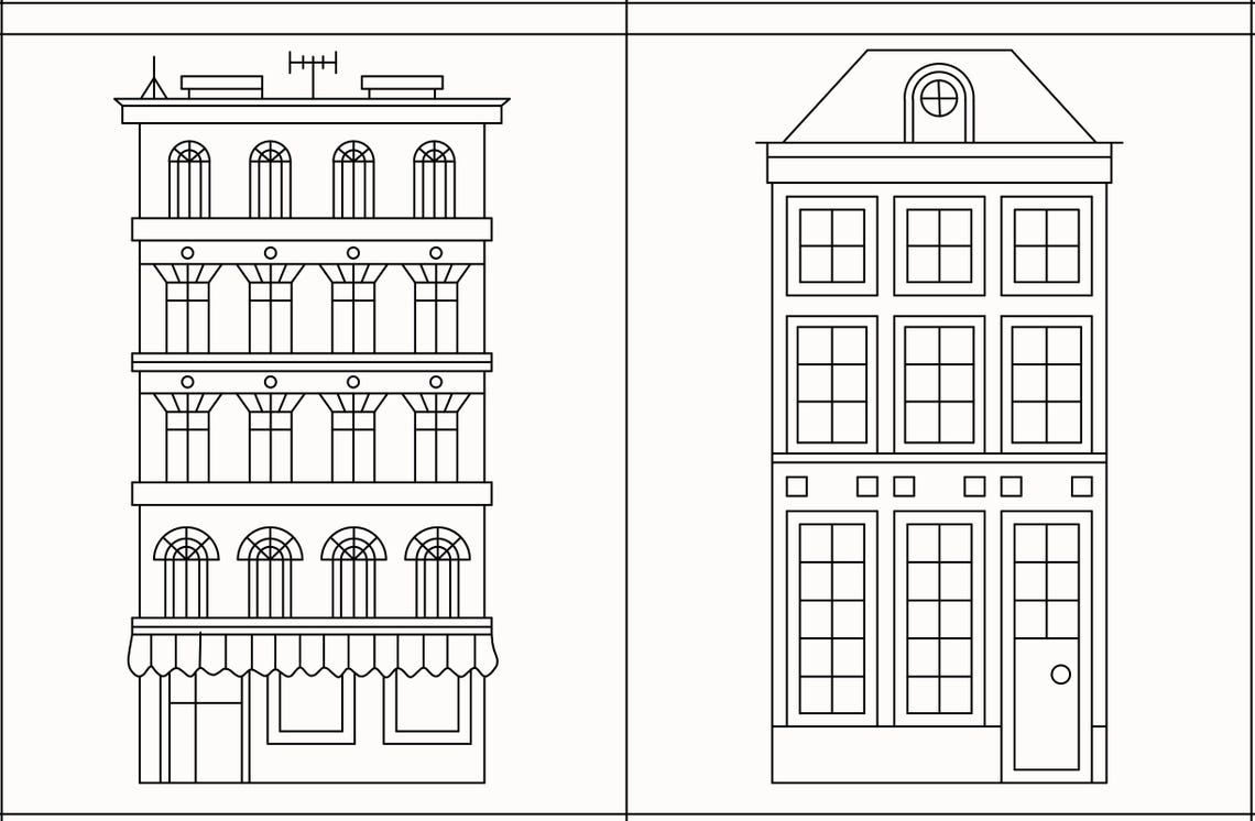 Building Facade CAD Blocks | Tower Elevation DWG Files (digital ...