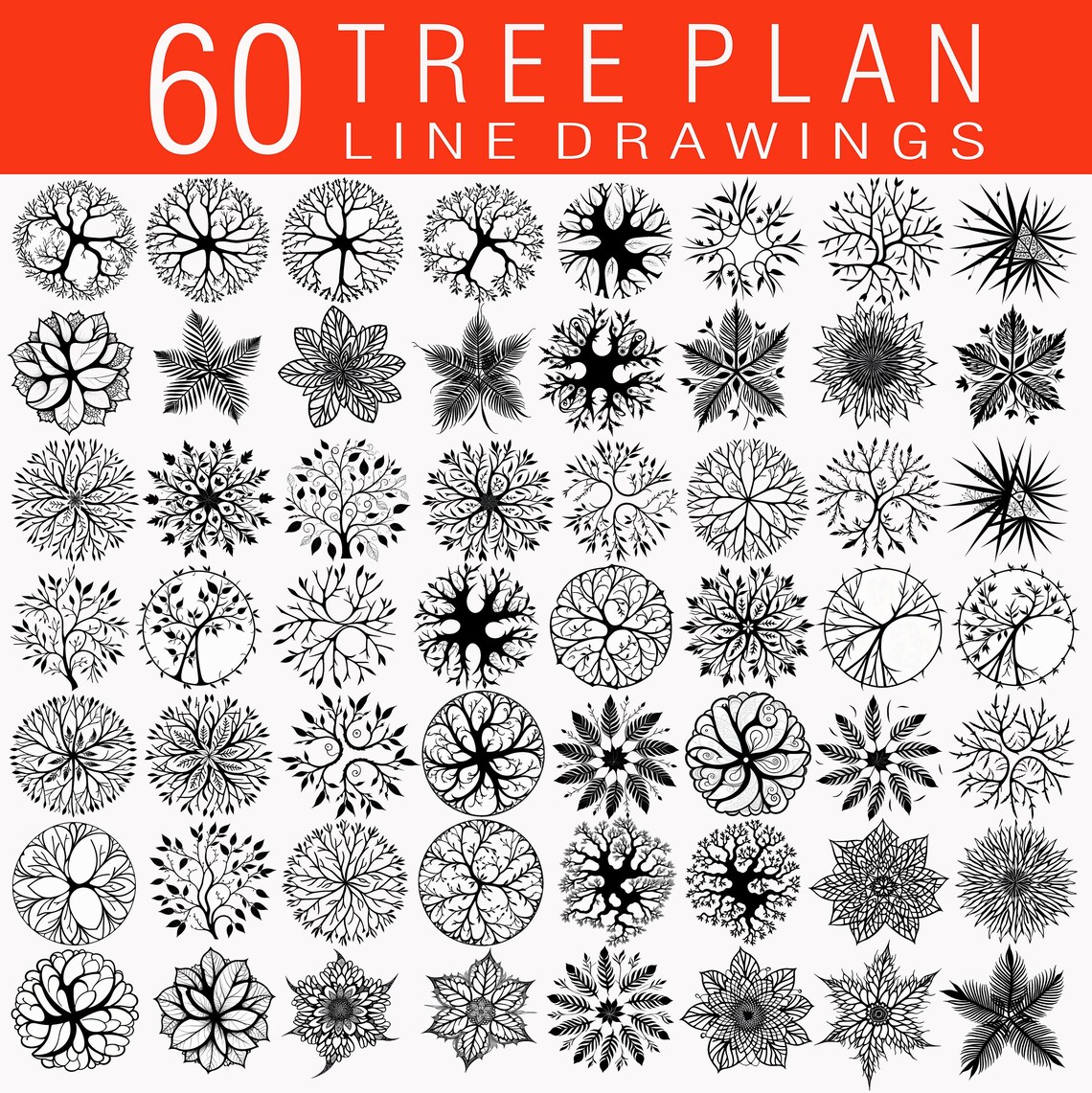 Landscape Tree Plan PNG, Tree Top View, Tree Plan Images, Tree Plan ...