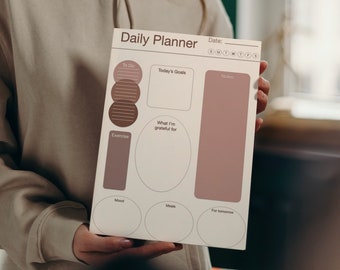 Cute Daily Planner Printable, Instant Download, Daily Schedule - Etsy