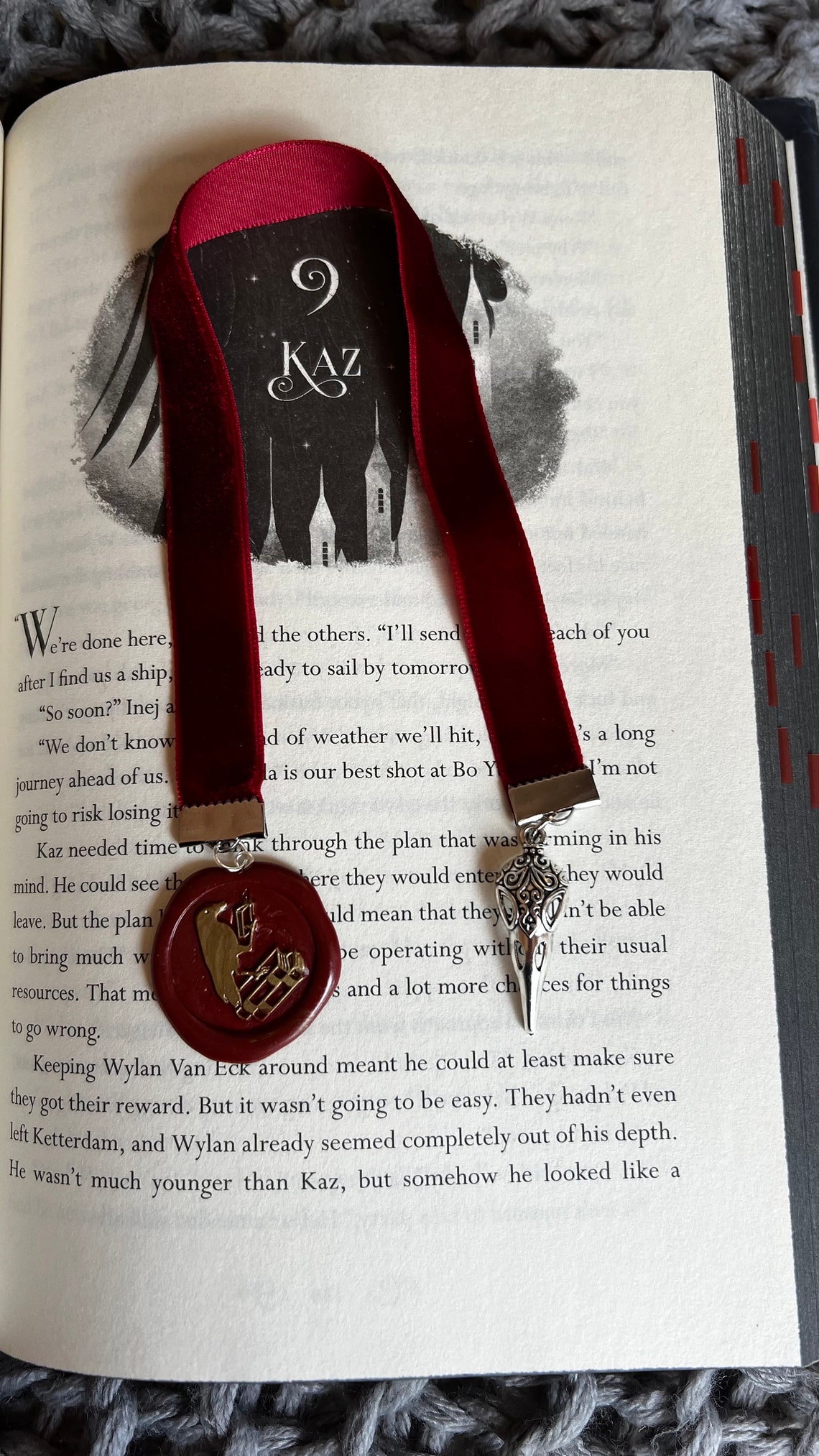 Six of Crows Inspired Ribbon Bookmark - Etsy