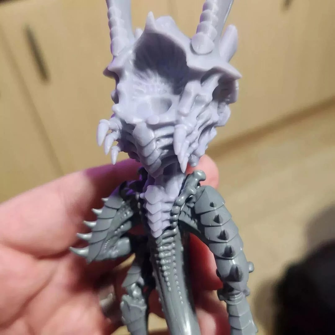 3D Printed Alternative Hive Tyrant Torso Compatible With Tyranids Build ...