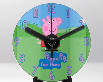 Peppa Pig Clock - Etsy UK