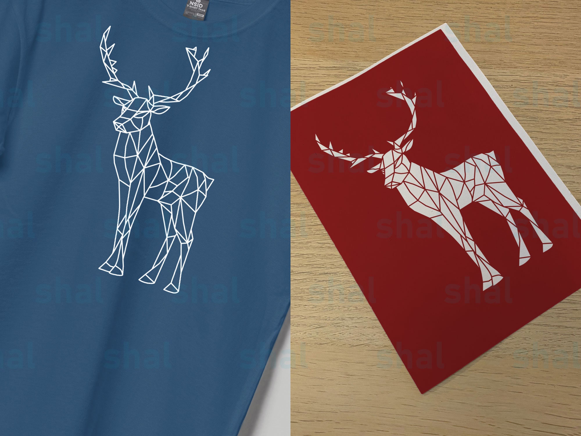 Low Poly Deer SVG, Geometric Stag PNG, Svg Files for Cricut, Animal Svg ...