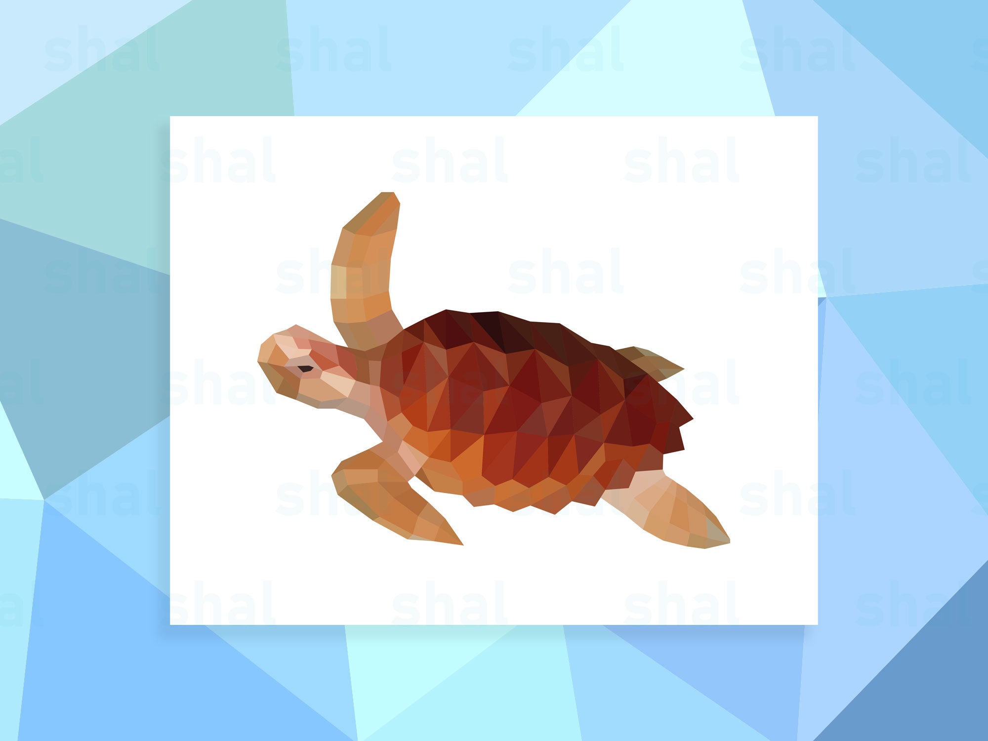 Sea Turtle Art Sea Turtle Wall Decor Digital Art Turtle - Etsy