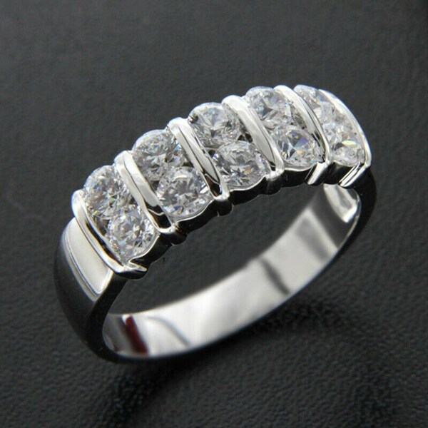 Diamond Bar Ring - Etsy
