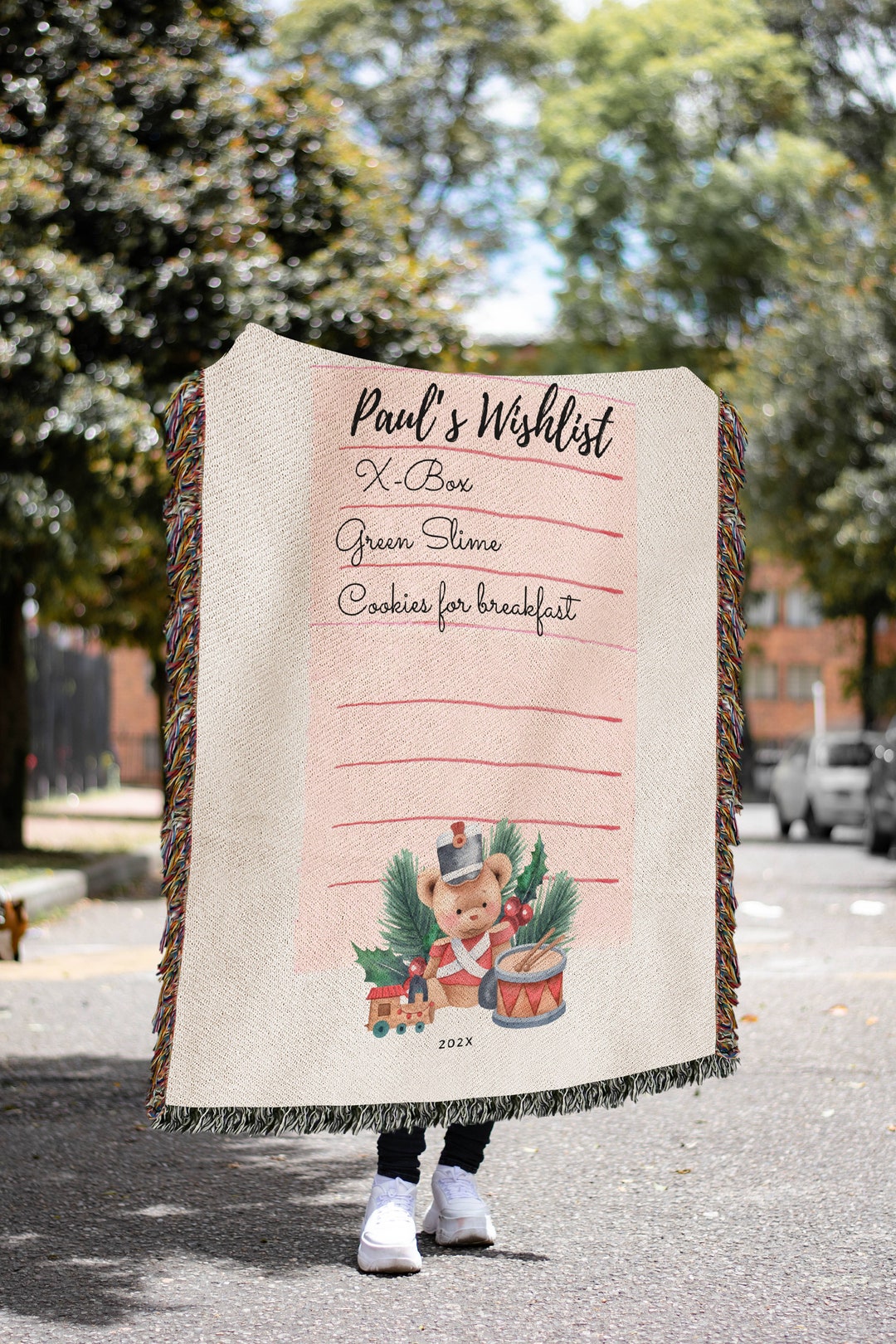 Custom Christmas Letter to Santa Writing Blanket Personalized - Etsy