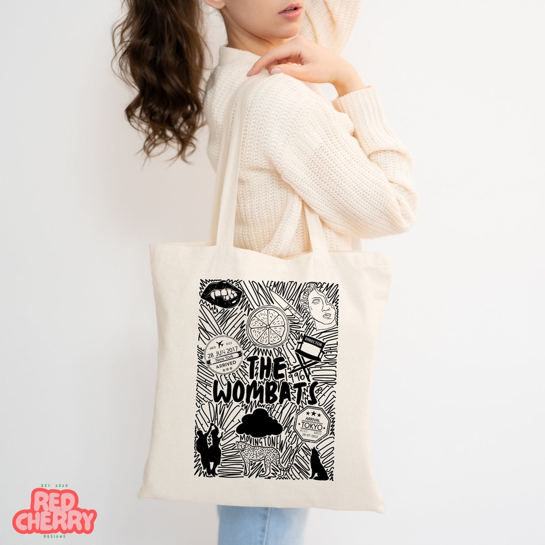 The Wombats Inspired Doodle Tote Bag - Etsy