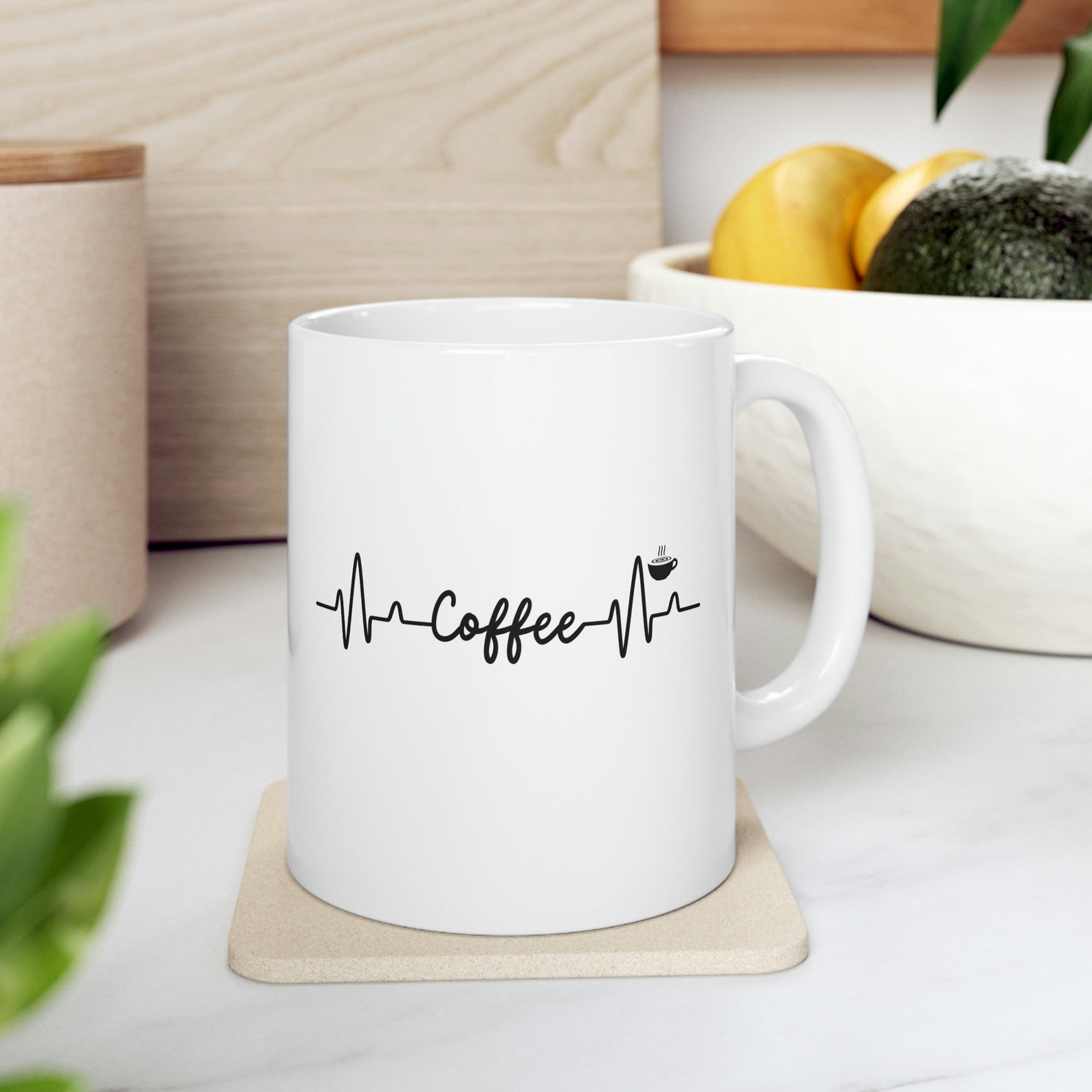 Heartbeat Mug, EKG Coffee Heartbeat Cup, Gift for Coffee Lover, Nurse ...