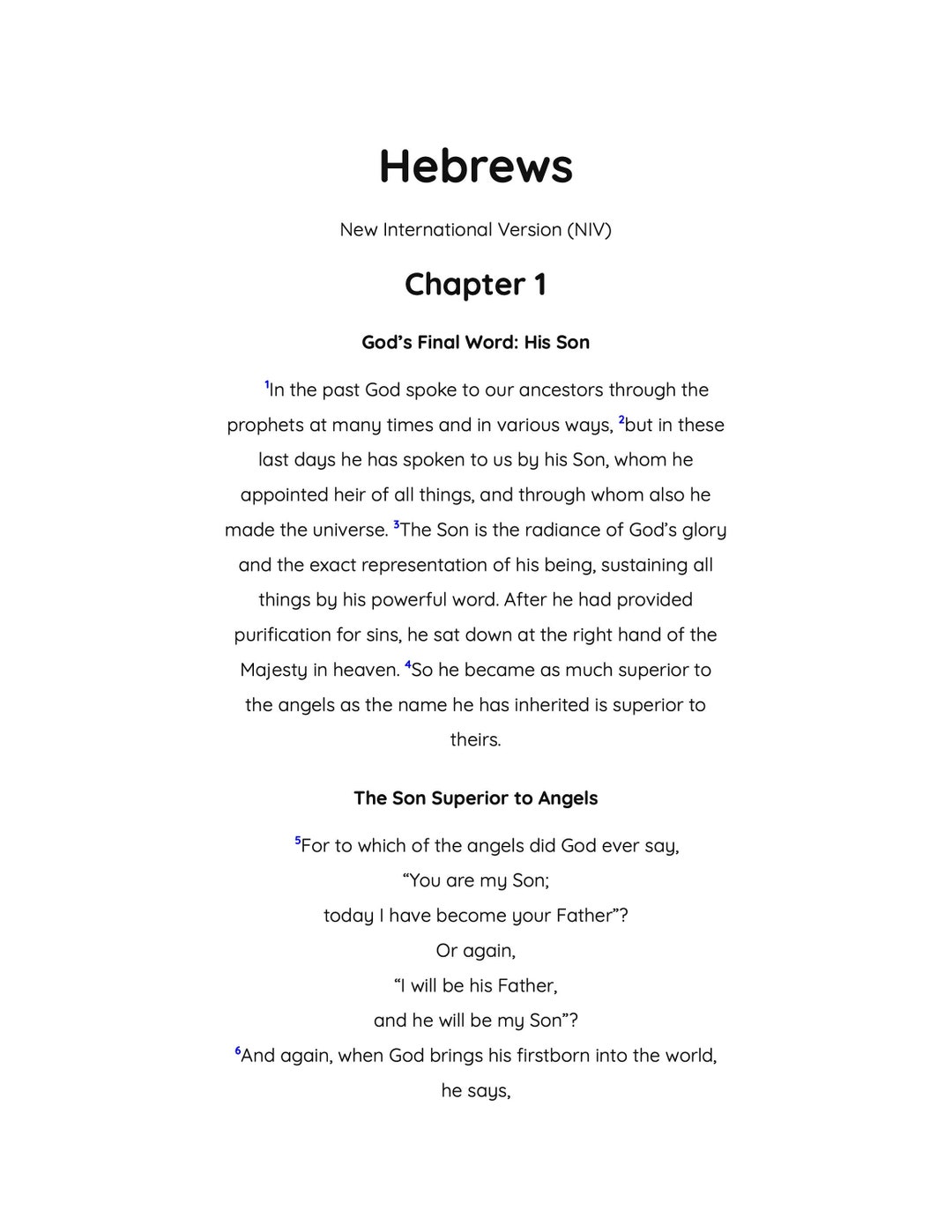 Book of Hebrews PDF Wide Margins - Etsy