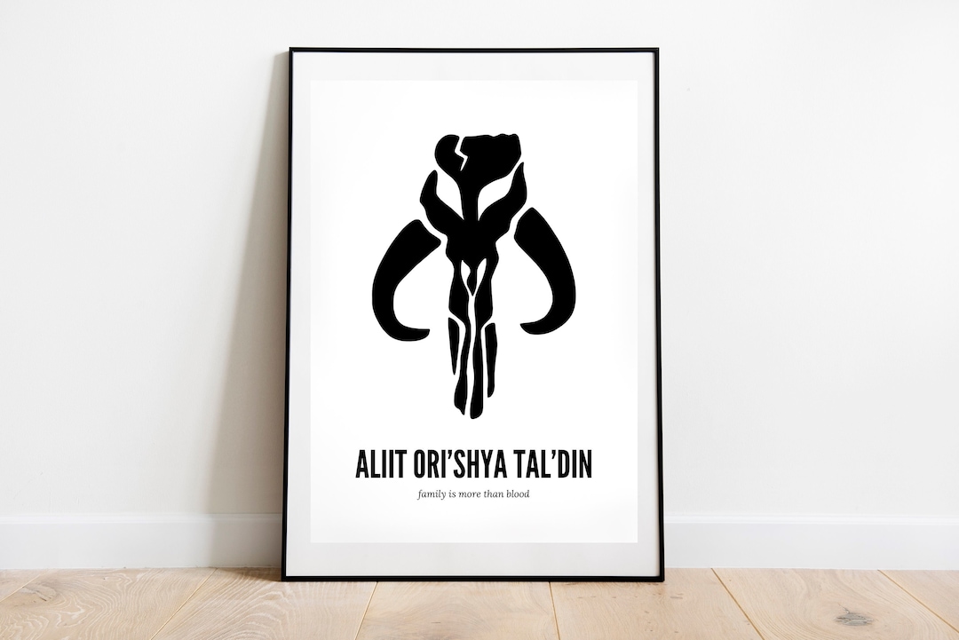 Mandalorian Wall Art: Digital Print, Mando’a, Digital Art, Minimalist ...