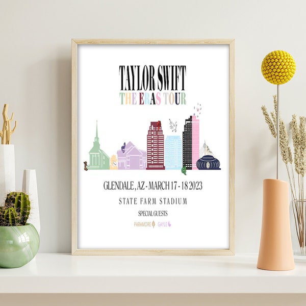 Eras Tour Glendale Poster - Etsy