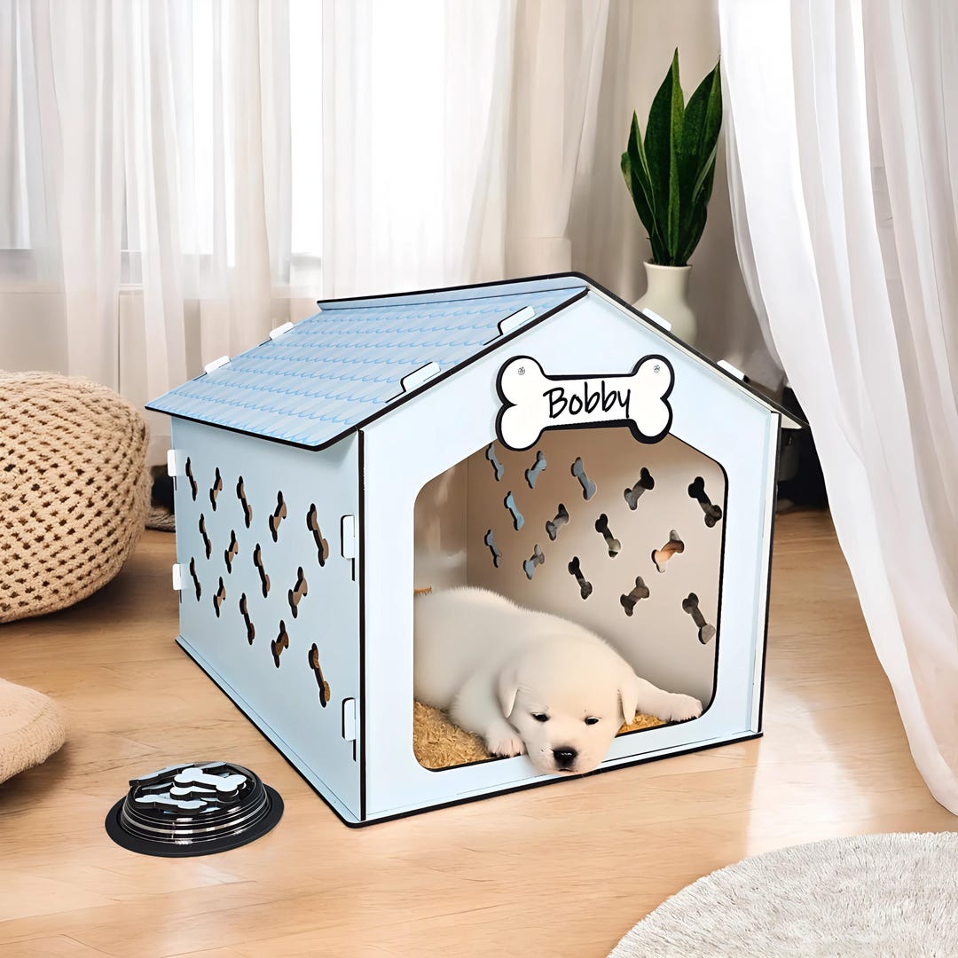 Dog House - Wooden Pet Kennel for Cozy Home Corners | Decorative Dog ...