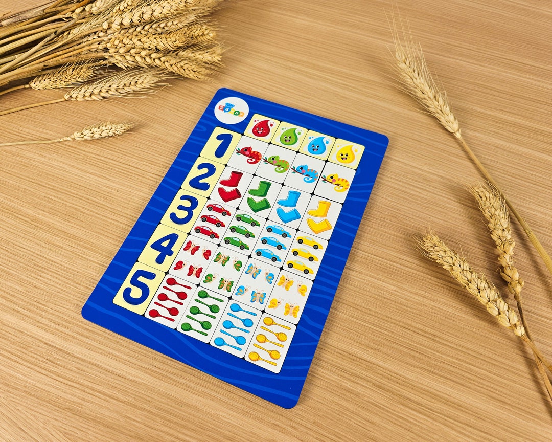 Color Matching Game for Kids - Educational Color & Number Association ...