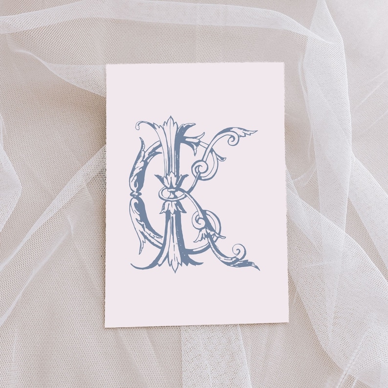 Handmade C-K Wedding Monogram Design (digital Download) - Etsy