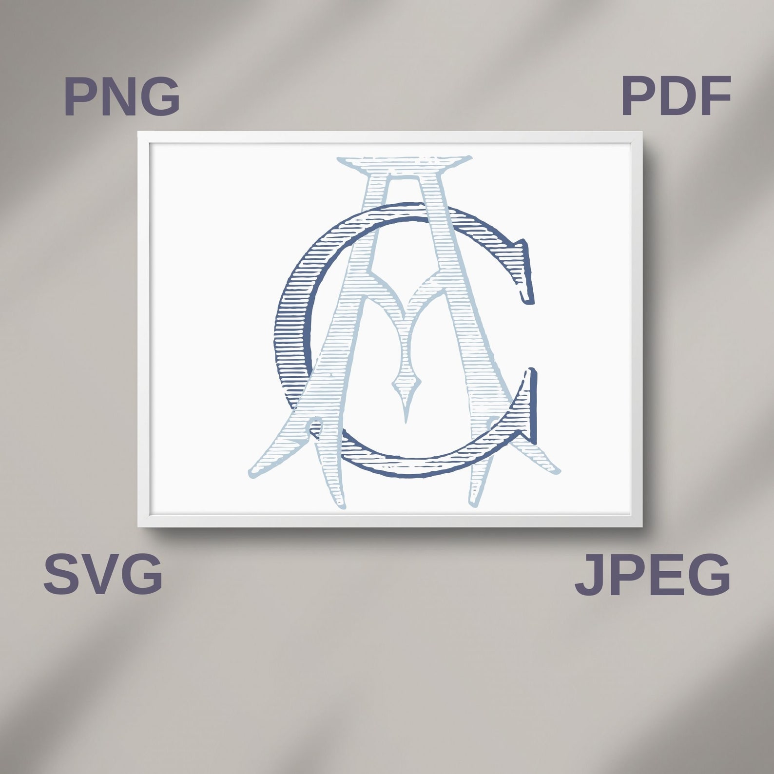 AC-CA Classic Monogram, Ac Wedding Monogram, Monogram With PDF ...