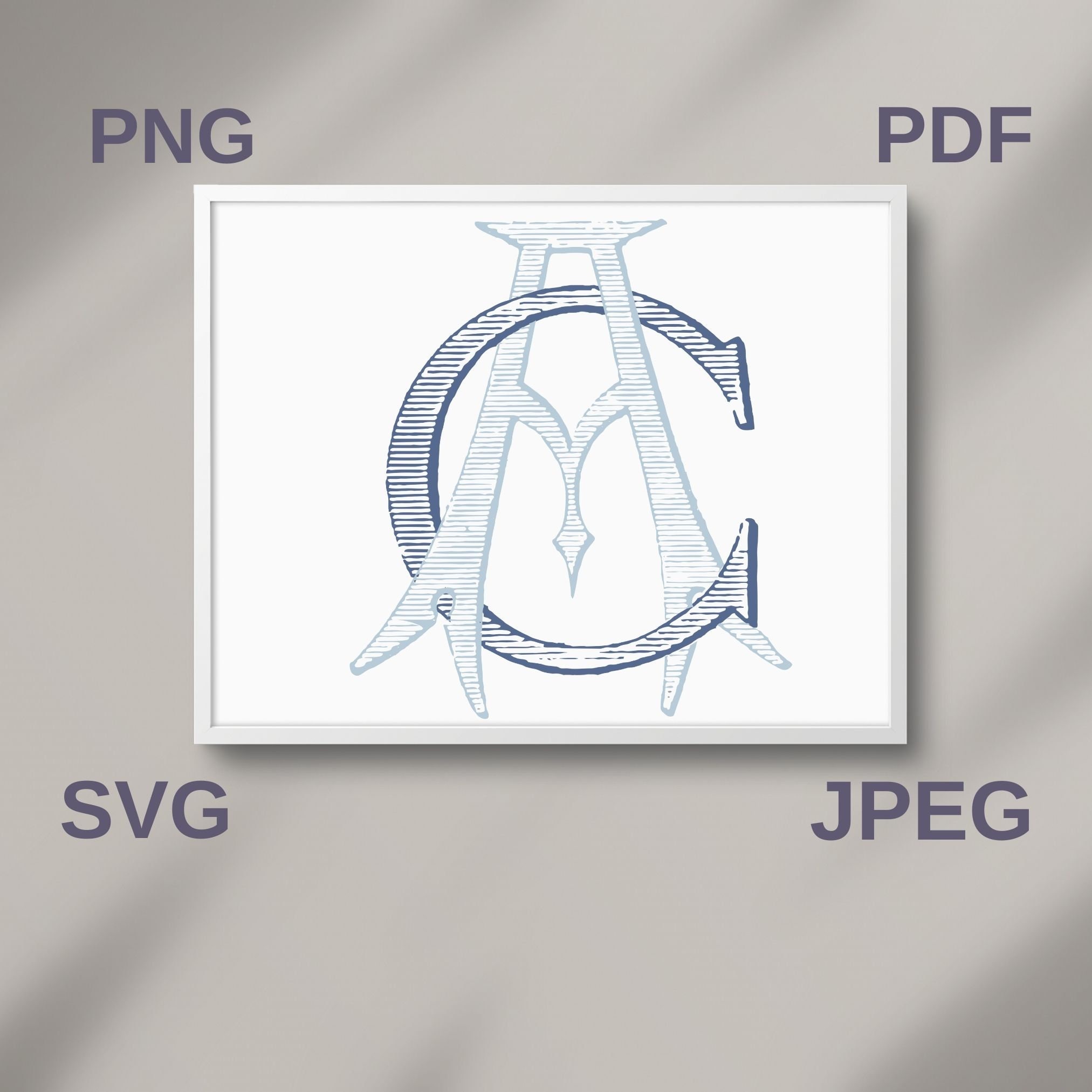 AC-CA Classic Monogram, Ac Wedding Monogram, Monogram With PDF ...