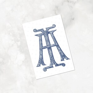 AI Classic Monogram, IA Wedding Monogram, Monogram With PDF ...