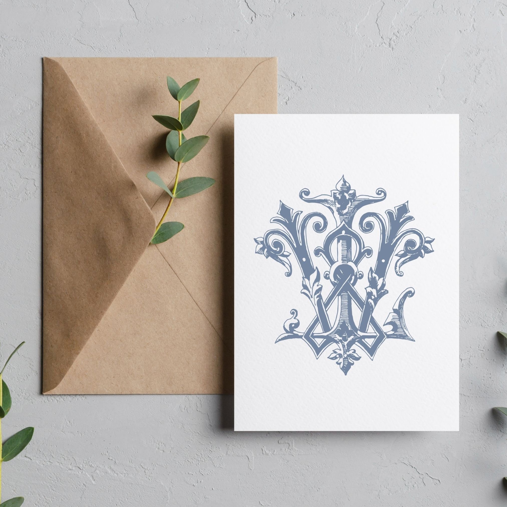LW Digital Handmade Monogram, WL Special Digital Monogram, L-W Wedding ...
