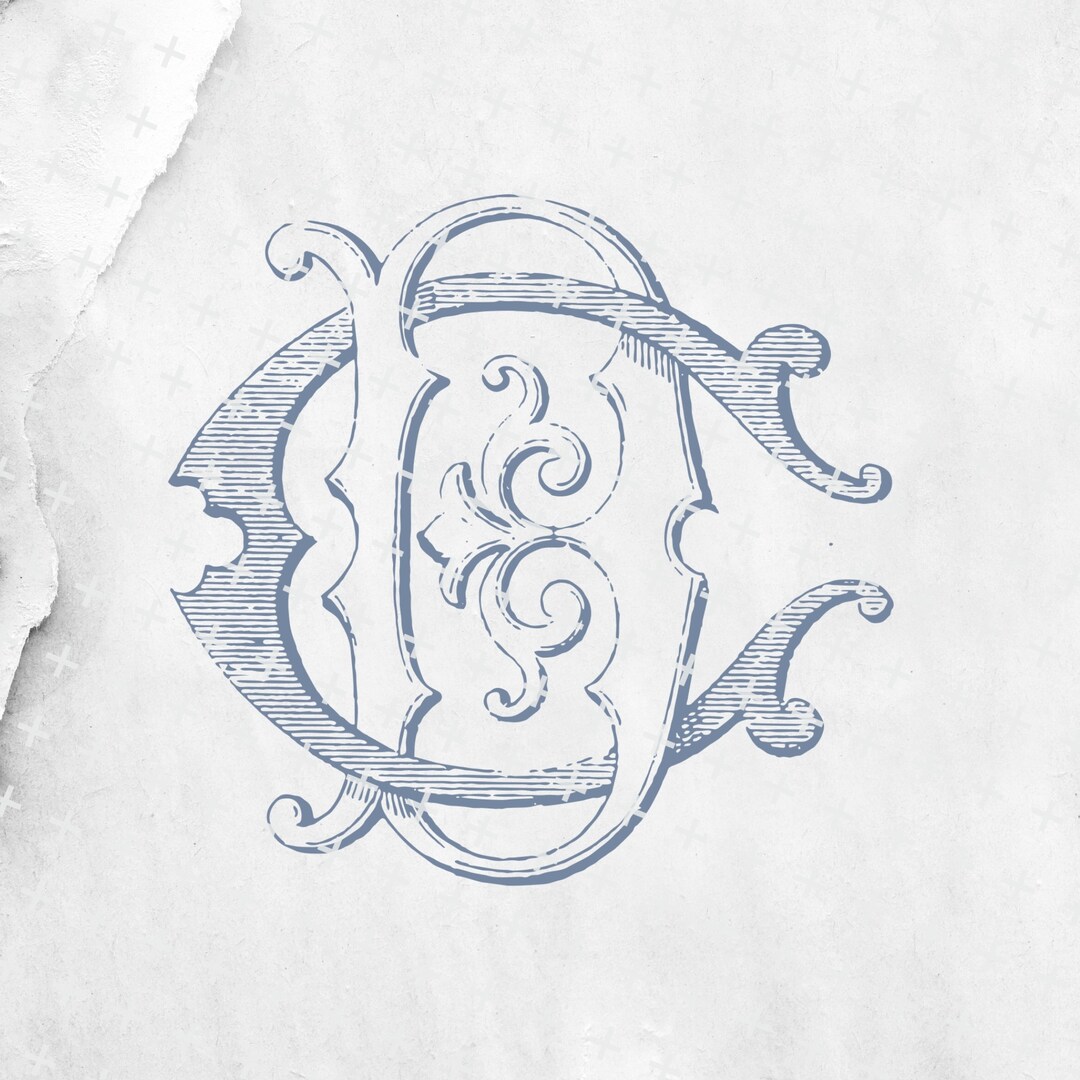 CD Classic Monogram, DC Wedding Monogram, Monogram With PDF ...