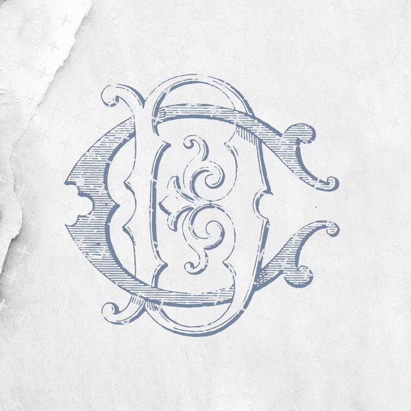 2 Letter Monogram - Etsy