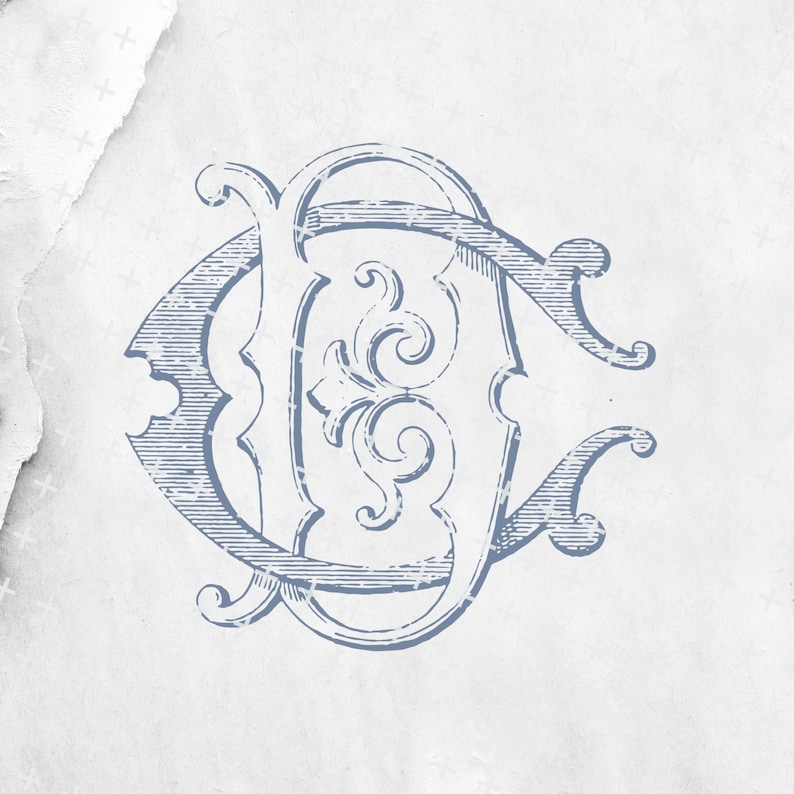 CD Classic Monogram, DC Wedding Monogram, Monogram With PDF ...