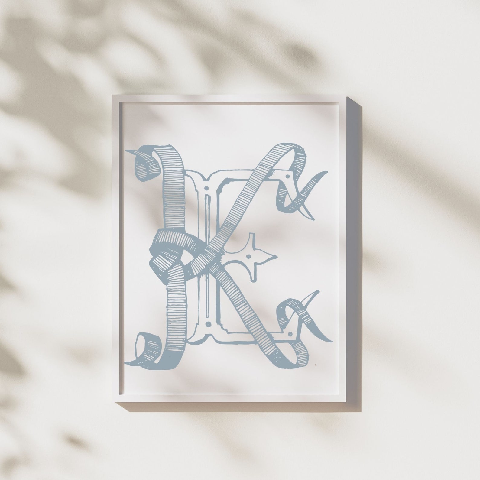 K-E Digital Handmade Monogram, EK Special Digital Monogram, E-K Wedding ...
