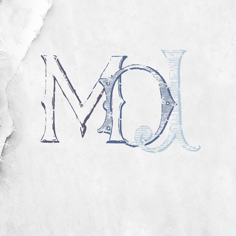 Triple Monogram, Wedding Logo, Wedding Monogram, Monogram With PDF ...