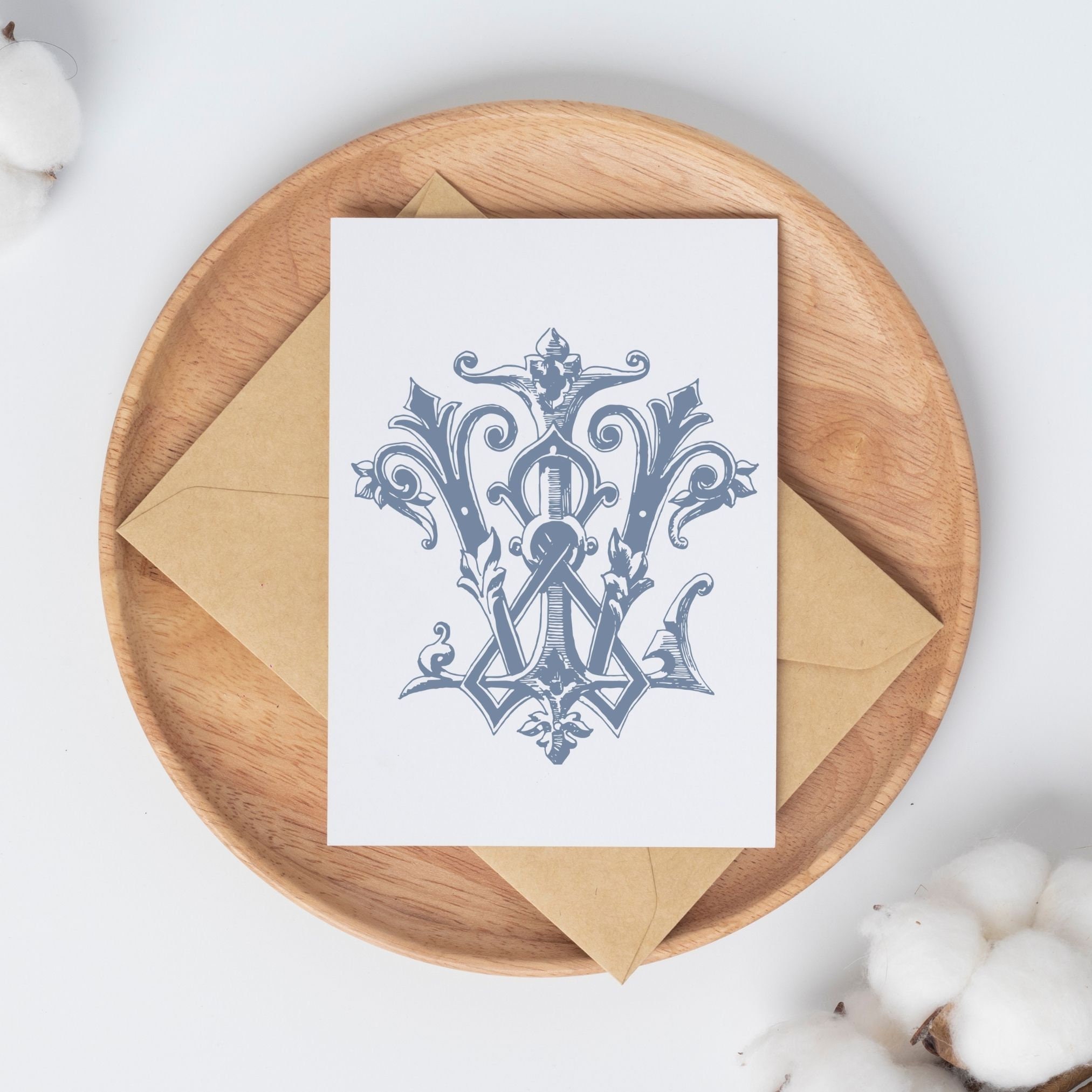 LW Digital Handmade Monogram, WL Special Digital Monogram, L-W Wedding ...