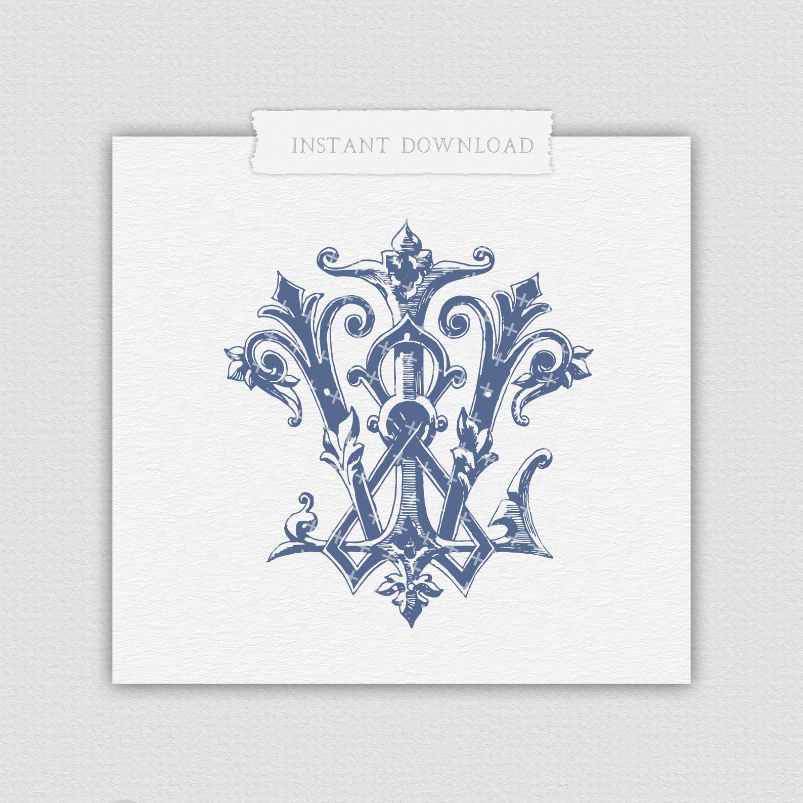 LW Digital Handmade Monogram, WL Special Digital Monogram, L-W Wedding ...