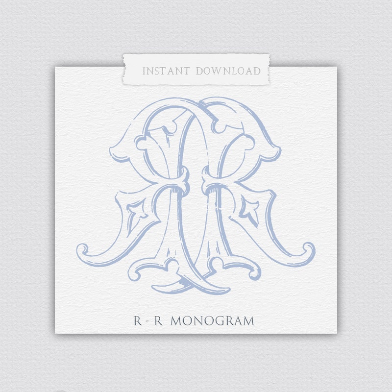 Monogram Rr - Etsy