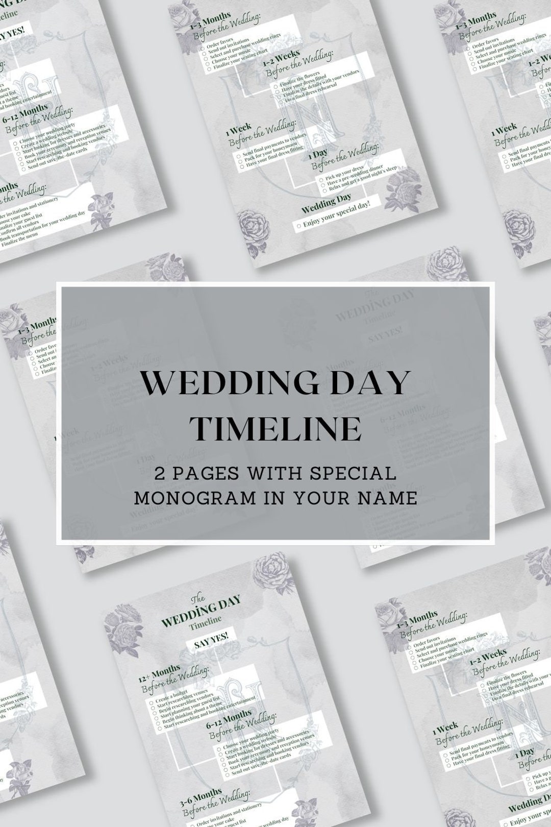 Wedding Planner Design, Personalized Planner Digital, Digital Wedding ...