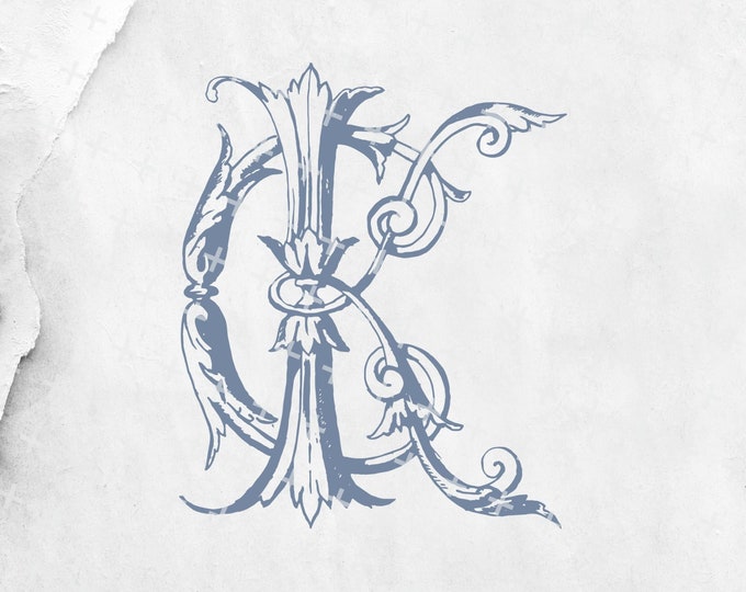 Digital Wedding Monogram - CK KC - Wedding Monogram - Interlocking ...