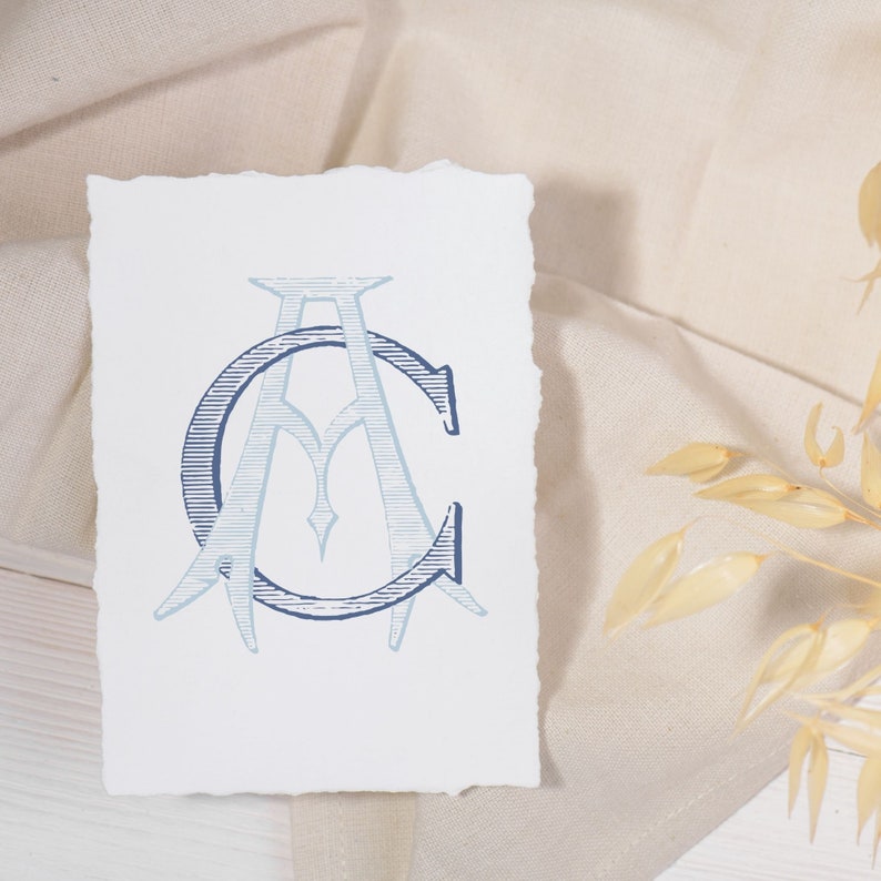 AC-CA Classic Monogram, Ac Wedding Monogram, Monogram With PDF ...
