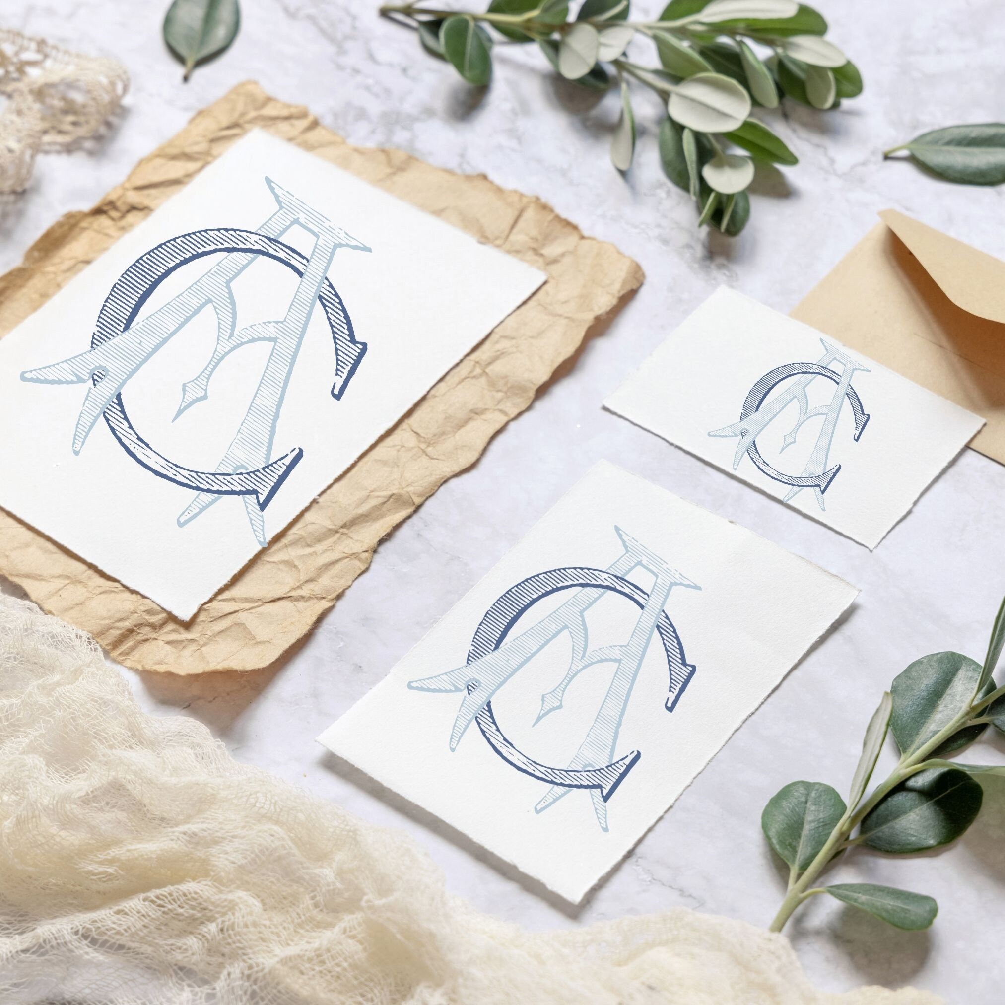 AC-CA Classic Monogram, Ac Wedding Monogram, Monogram With PDF ...