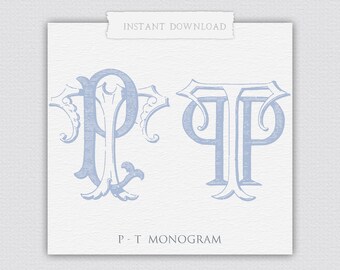 PS Classic Monogram, PS Wedding Monogram, Monogram With PDF ...