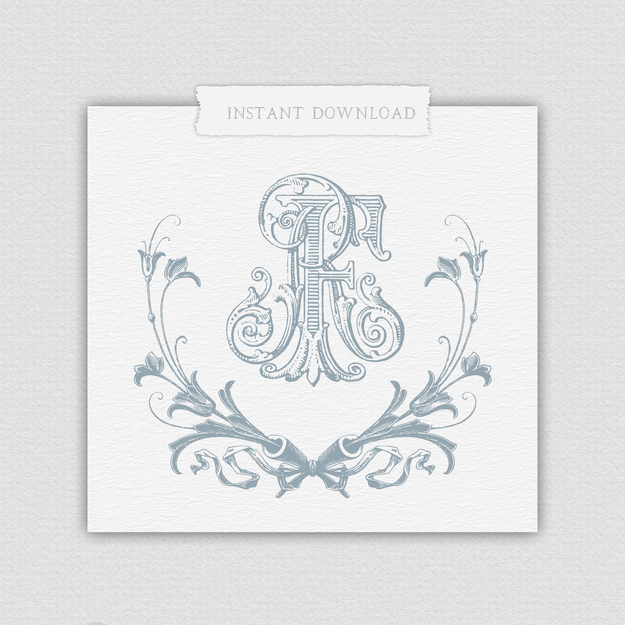 RF Wedding Monogram, Wedding Logo, RF Wedding Crests, Monogram Wedding ...