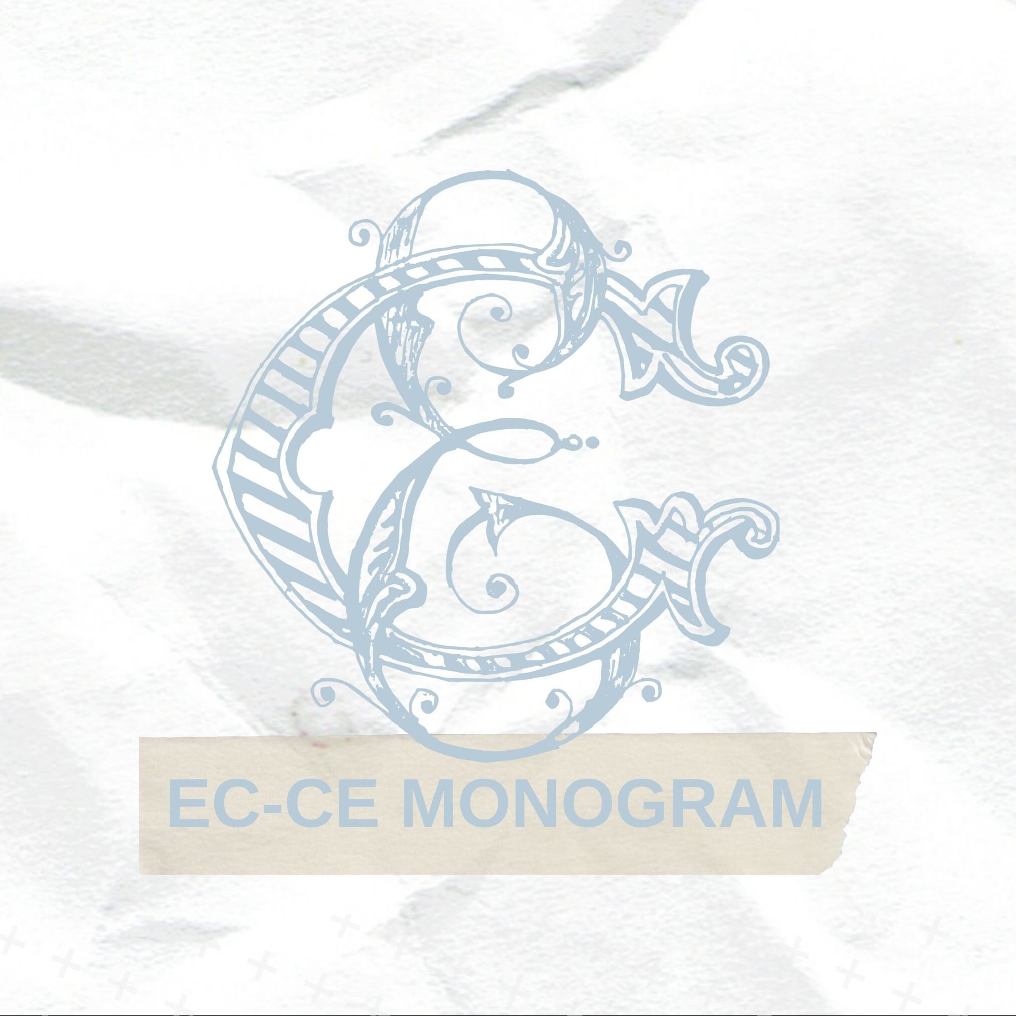 EC Classic Monogram, CE Wedding Monogram, Monogram With PDF ...