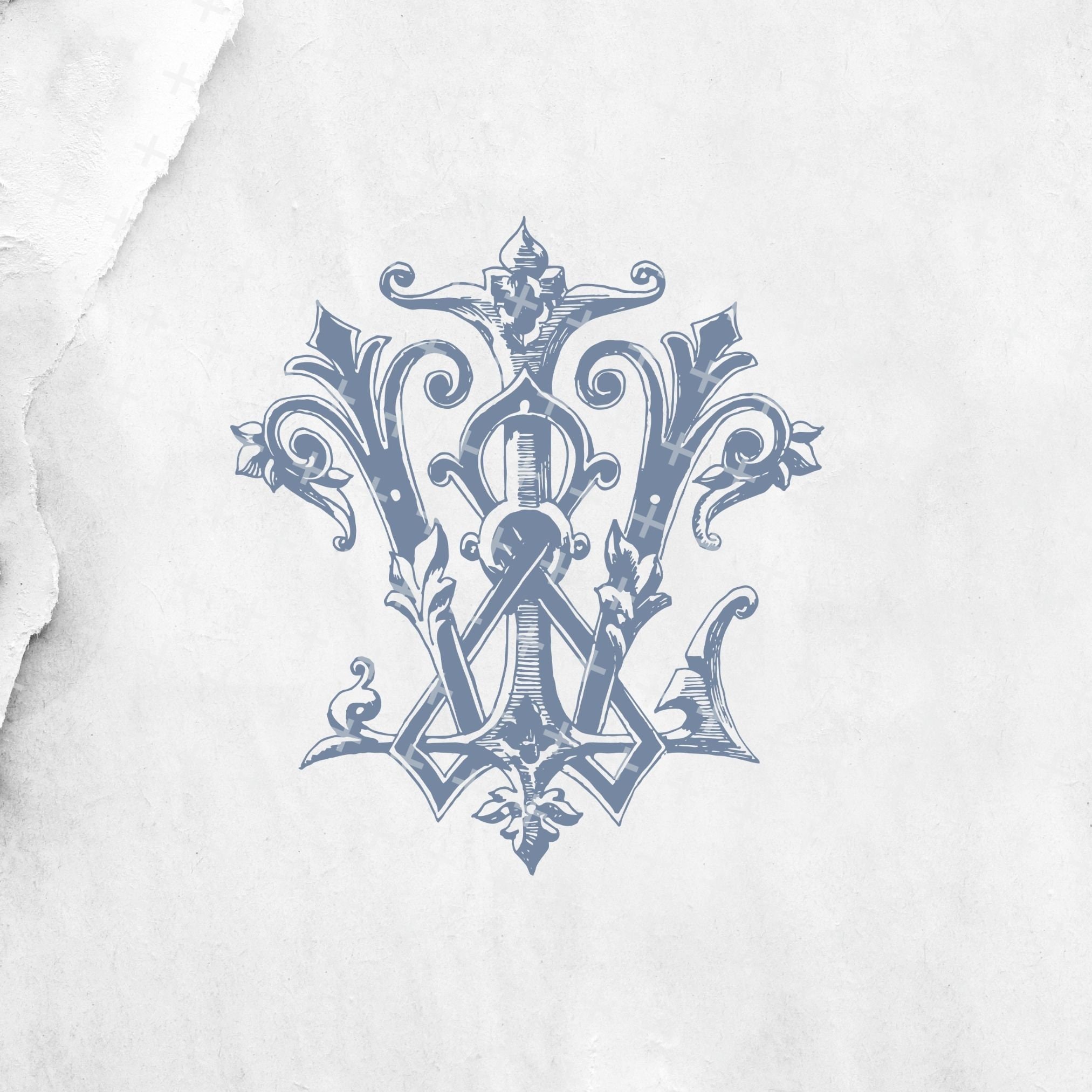 LW Digital Handmade Monogram, WL Special Digital Monogram, L-W Wedding ...