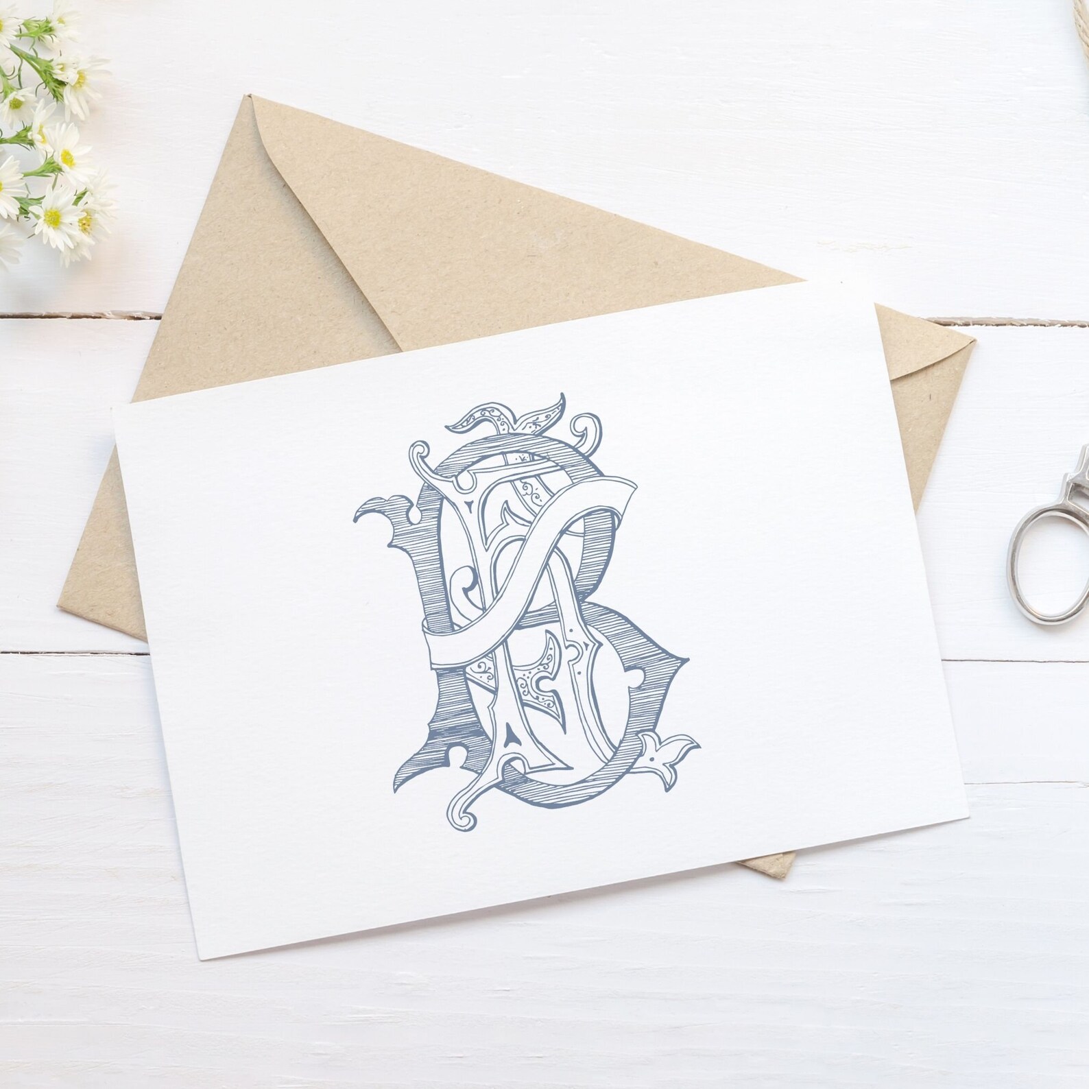 Handmade BH Wedding Monogram Design (digital Download) - Etsy